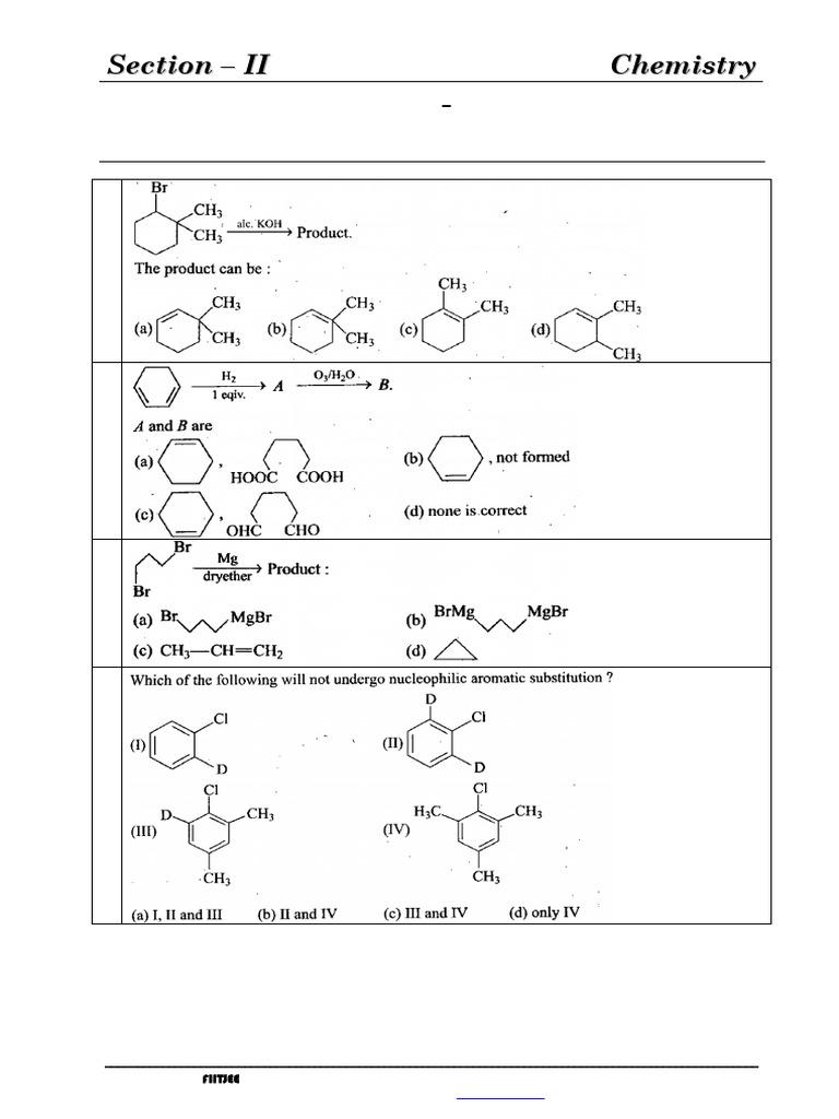 Practice Test Chemistry | PDF