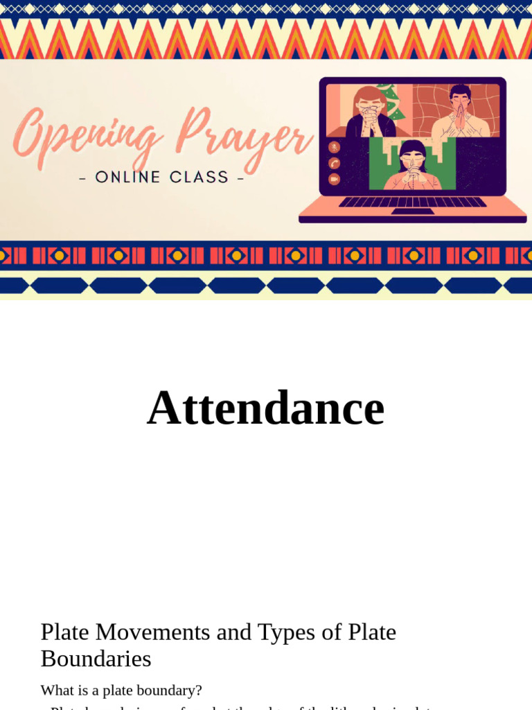 Plate Movements and The Different Plate Boundaries (L 3) | PDF | Plate ...