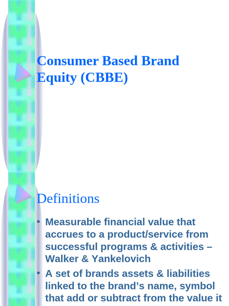 CBBE Pyramid of Brand Equity | PDF