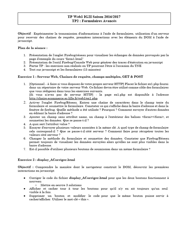 Web 1 Frontend TP2 | PDF