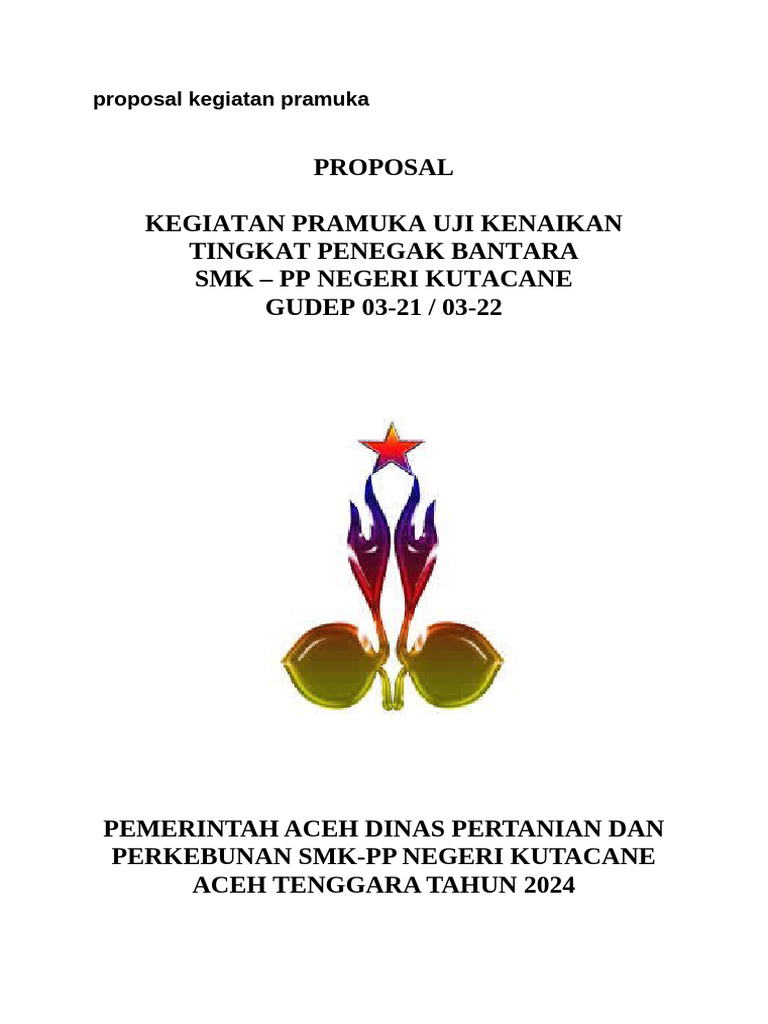 Proposal Kegiatan Pramuka 2024 | PDF