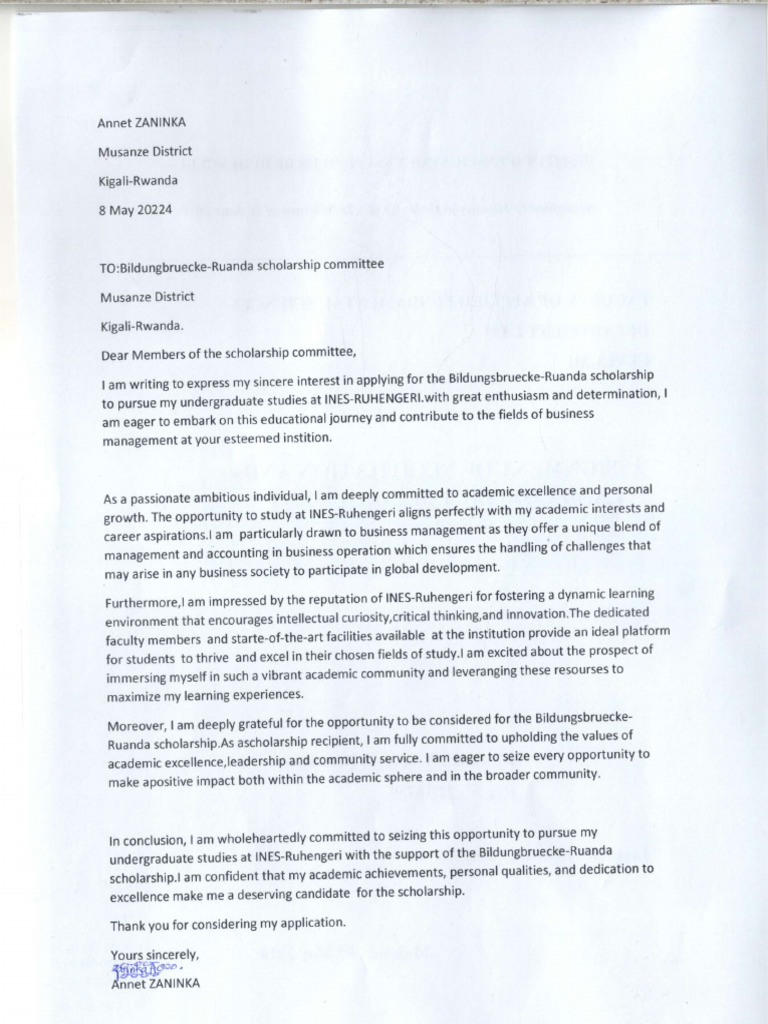 Letter | PDF