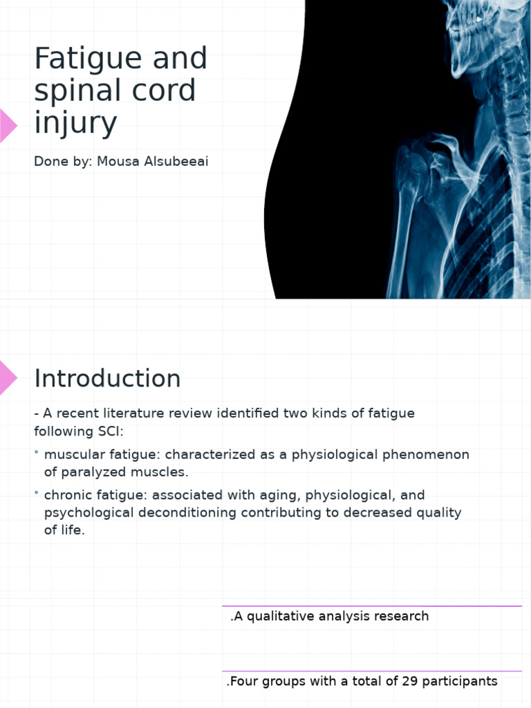 SCI Fatigue | PDF