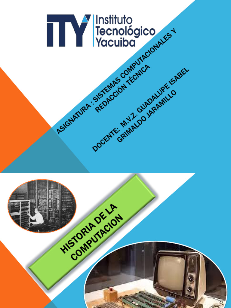 Historia de La Computacion. | PDF