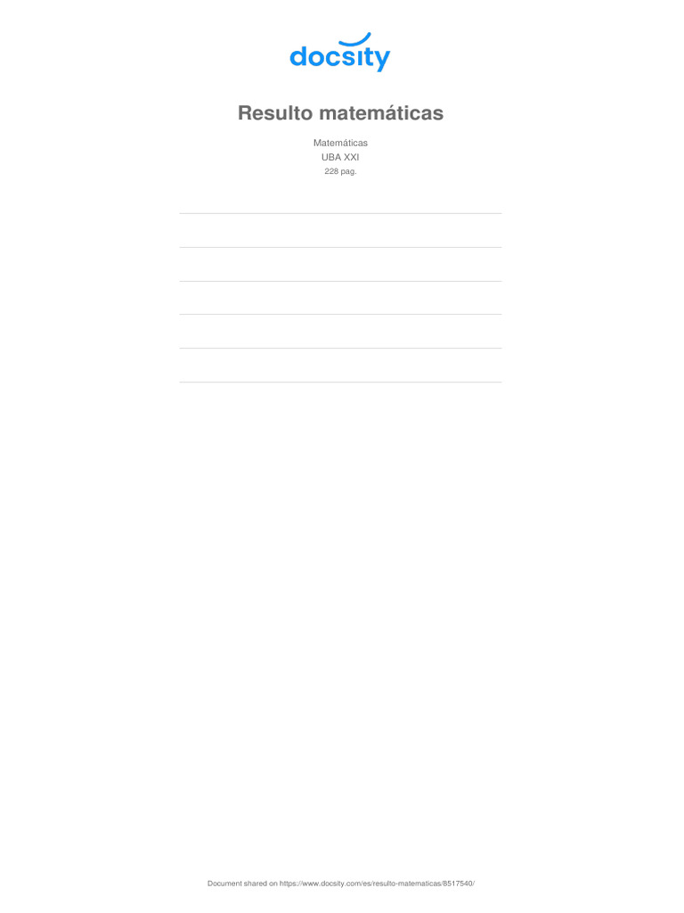 Docsity Resulto Matematicas | PDF