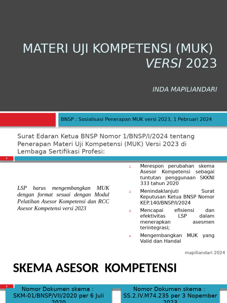 MUK Versi 2023 | PDF