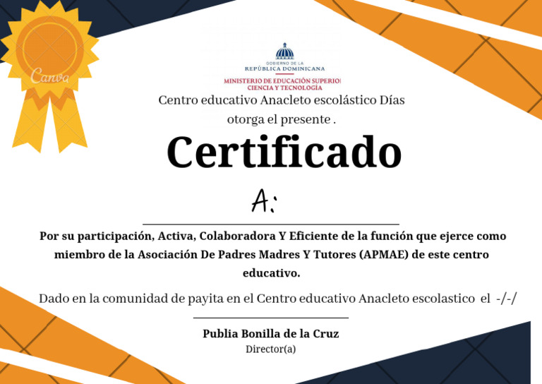 Certificado de Apmae | PDF