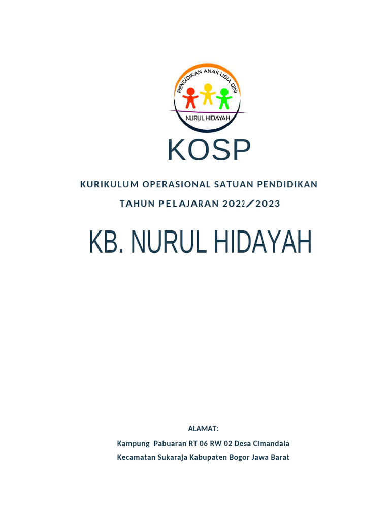 Kosp Paud Nurul Hidayah | PDF