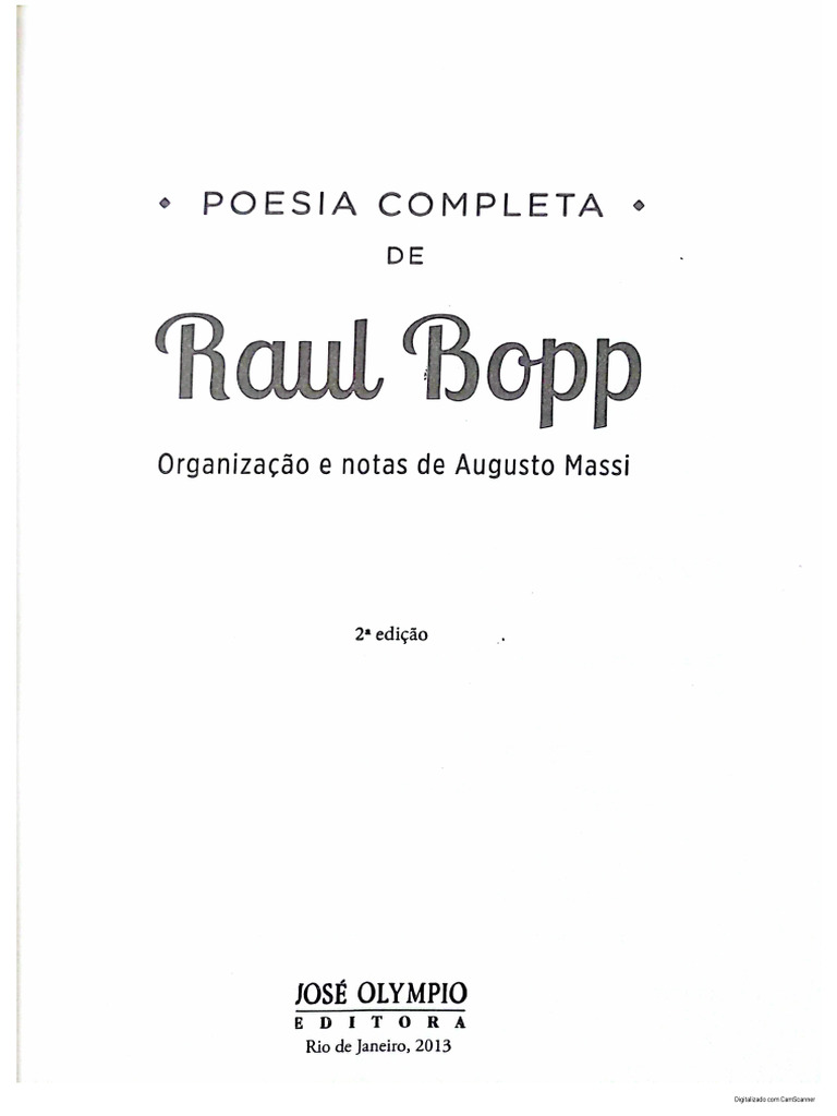 Introdução e Cobra Norato (Raul Bopp) | PDF