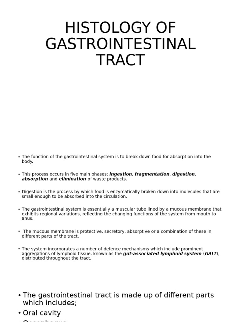 Histology of Gastrointestinal Tract | PDF | Stomach | Foreign Language ...
