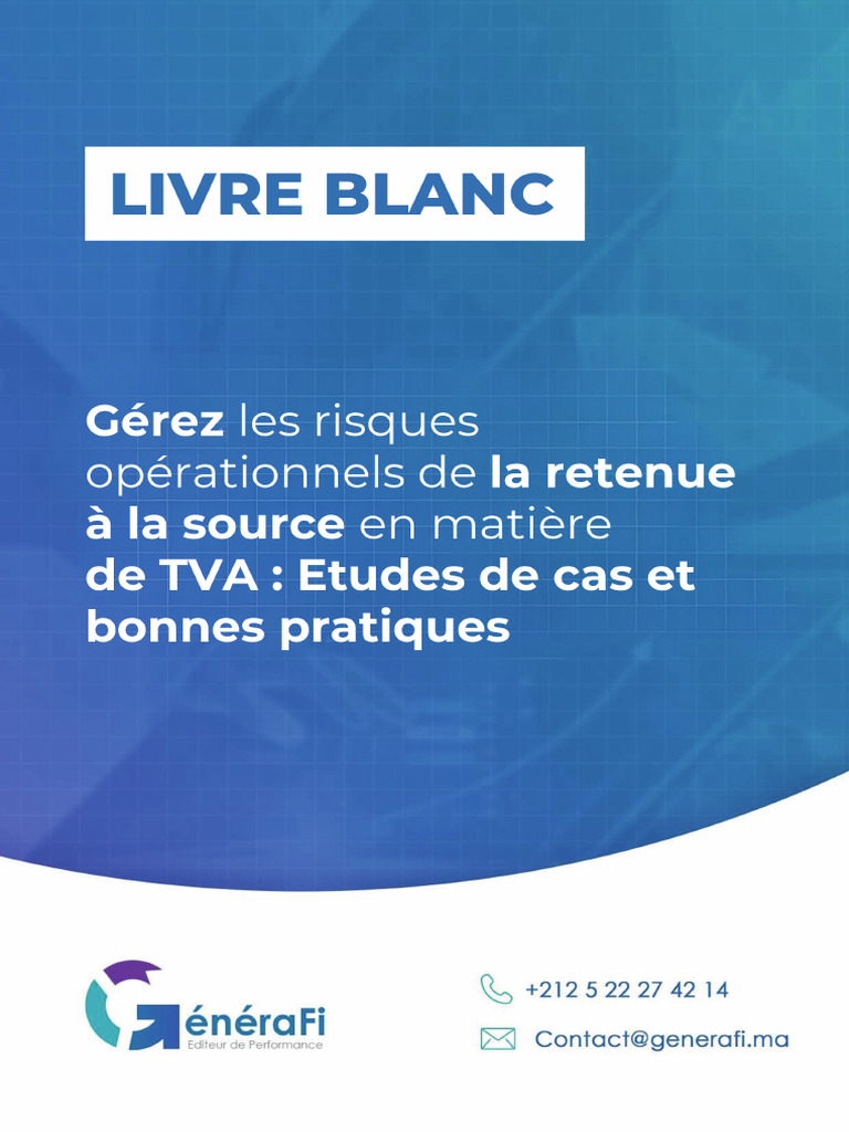 Livre Blanc GénéraFi TVA RAS | PDF