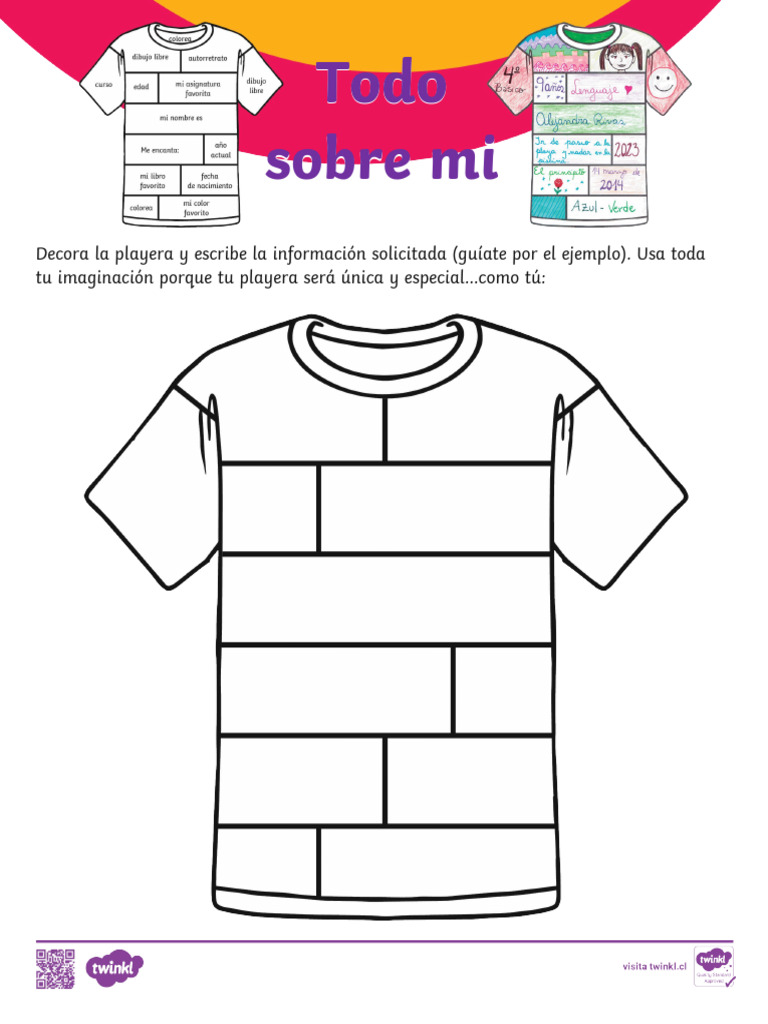 Camiseta Dinamica Todo Sobre Mi | PDF