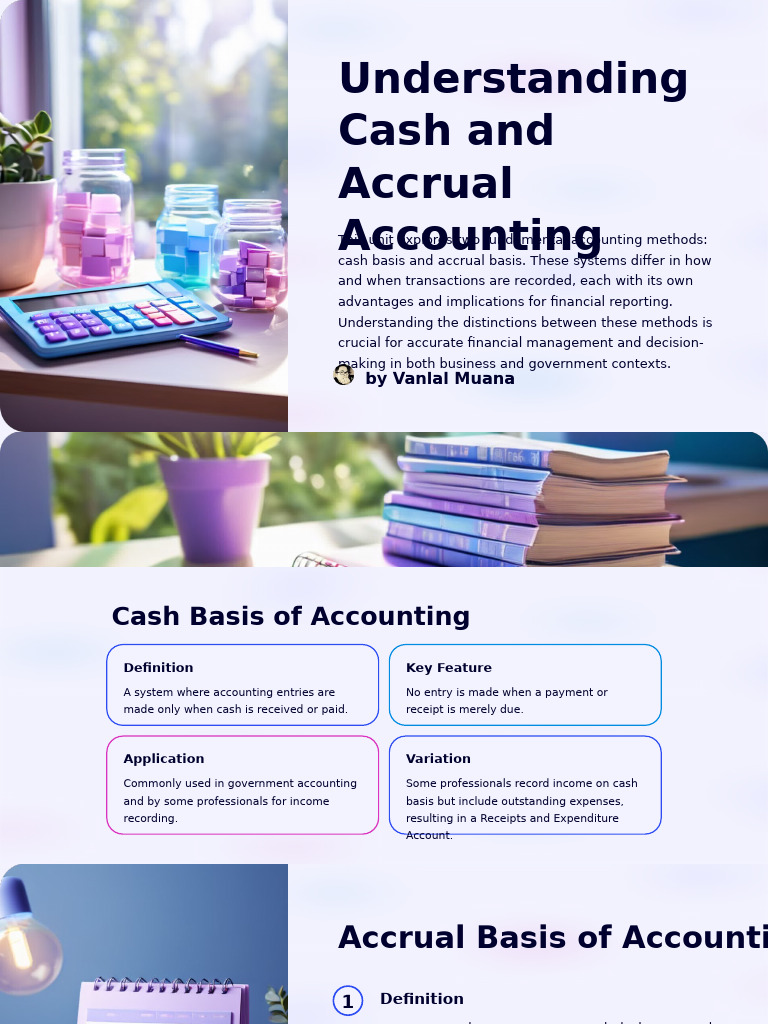 UNIT IIUnderstanding Cash and Accrual Accounting | PDF