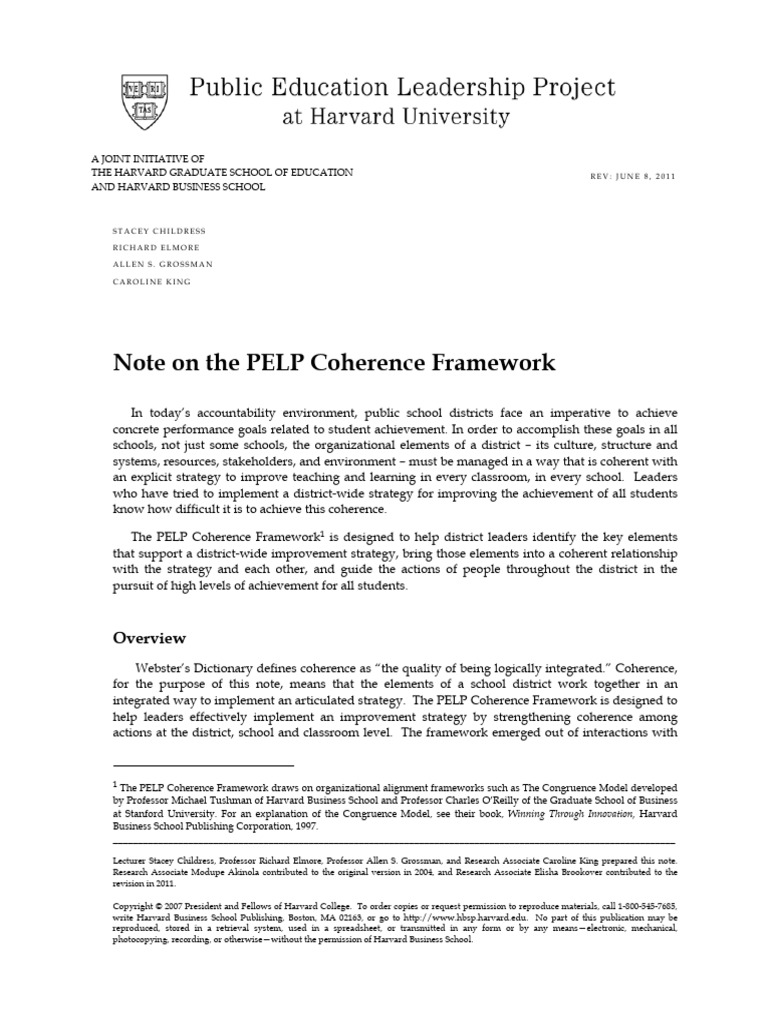 PELP Coherence Framework | PDF