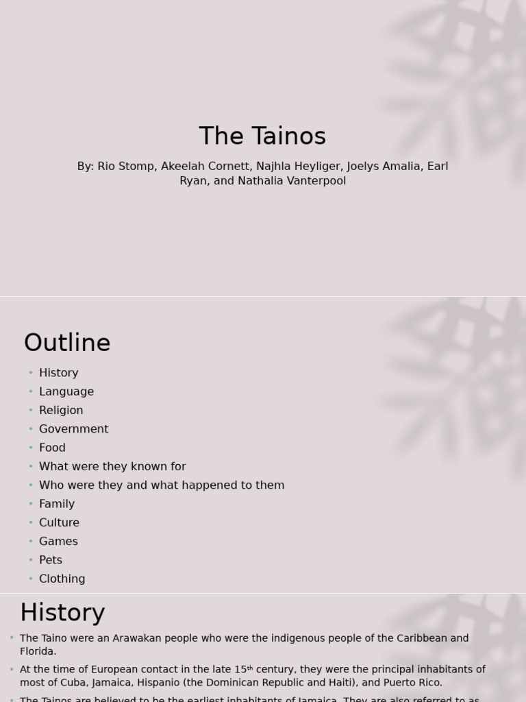 Tainos | PDF