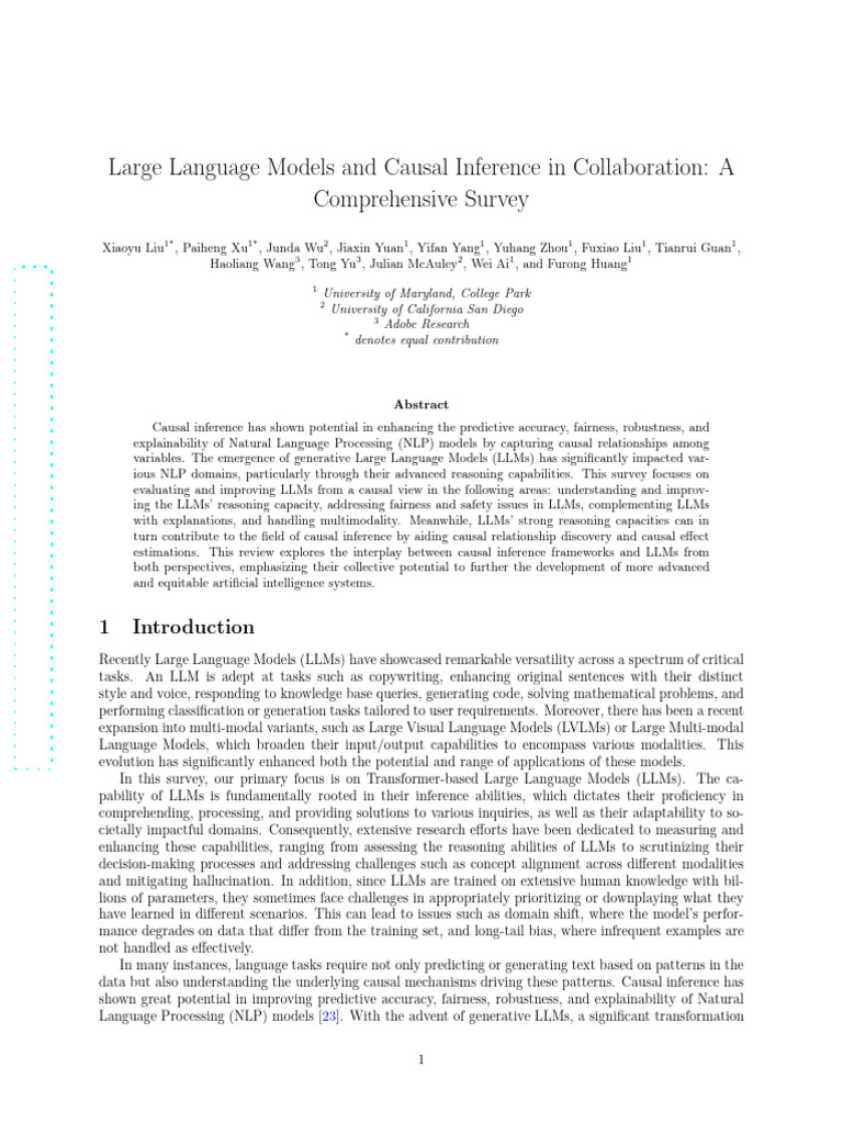 Large Language Models and Causal Inference in Collaboration: A ...