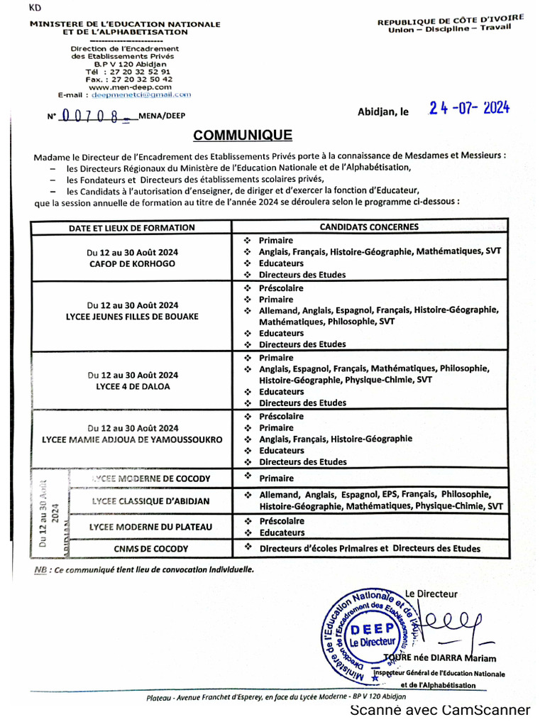 Programme Formation 2024 | PDF