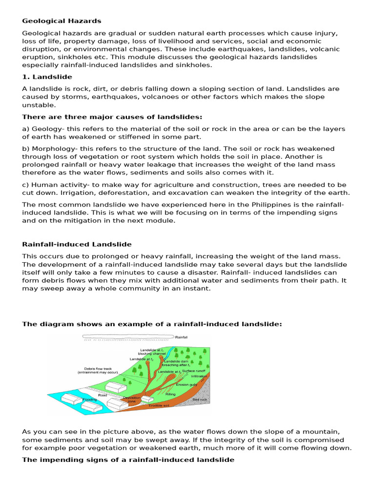 Geological Hazard | PDF