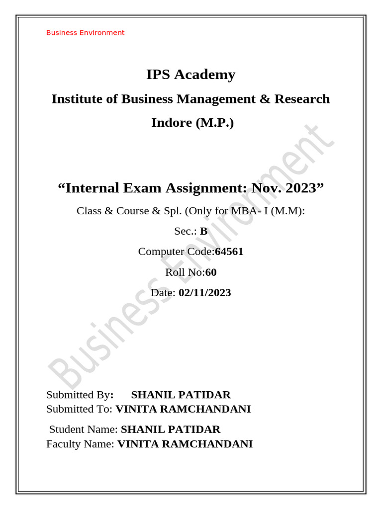 Shanil Patidar (64561) BS | PDF