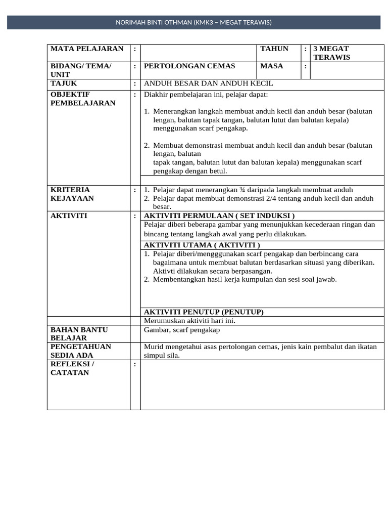 Tapak RPH Pengakap | PDF