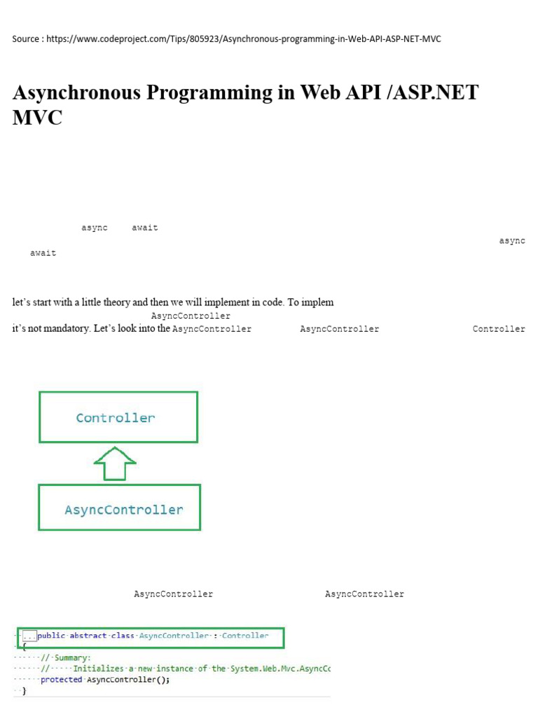 CRUD Operation in Asynchronous API Controller Using Entity Framework | PDF