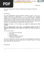 Waterloo GAUSS Contest 2024 | PDF