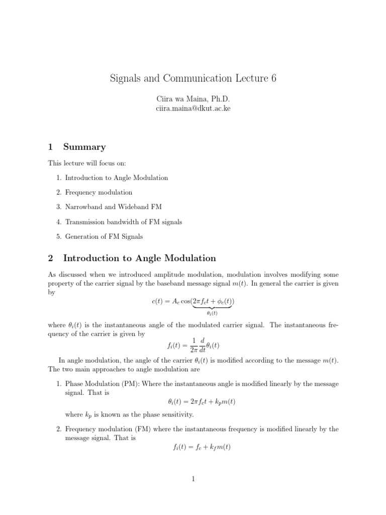 sc1 Lecture6 | PDF