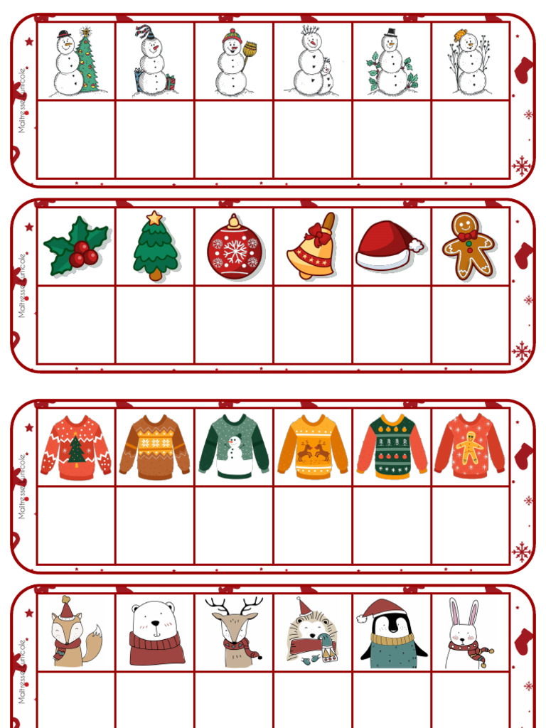 Frise Ordonnee Dimages Noel 1 | PDF