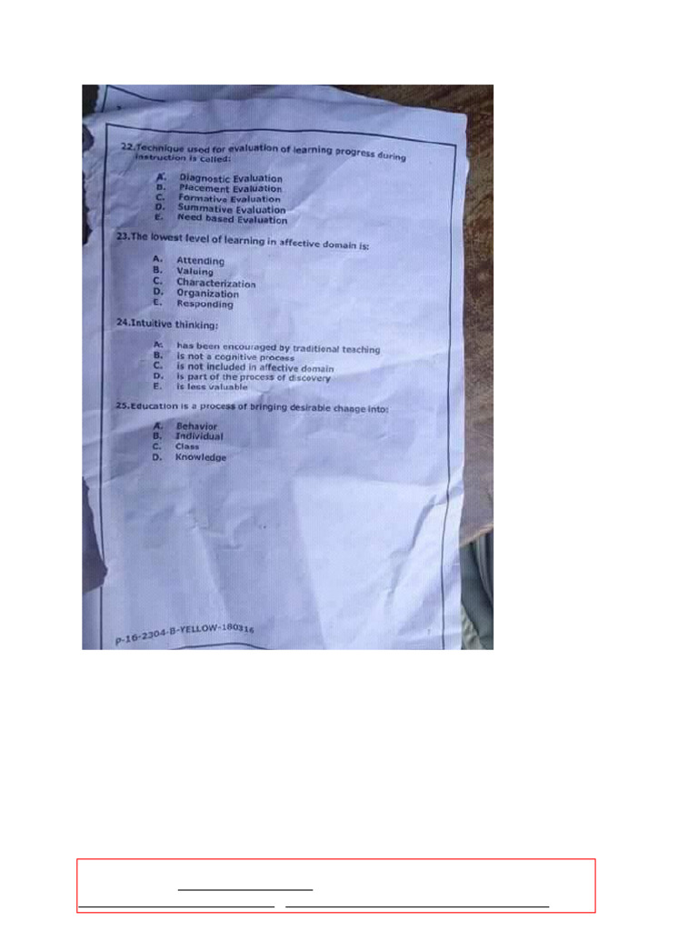 All NTS Old Papers. | PDF