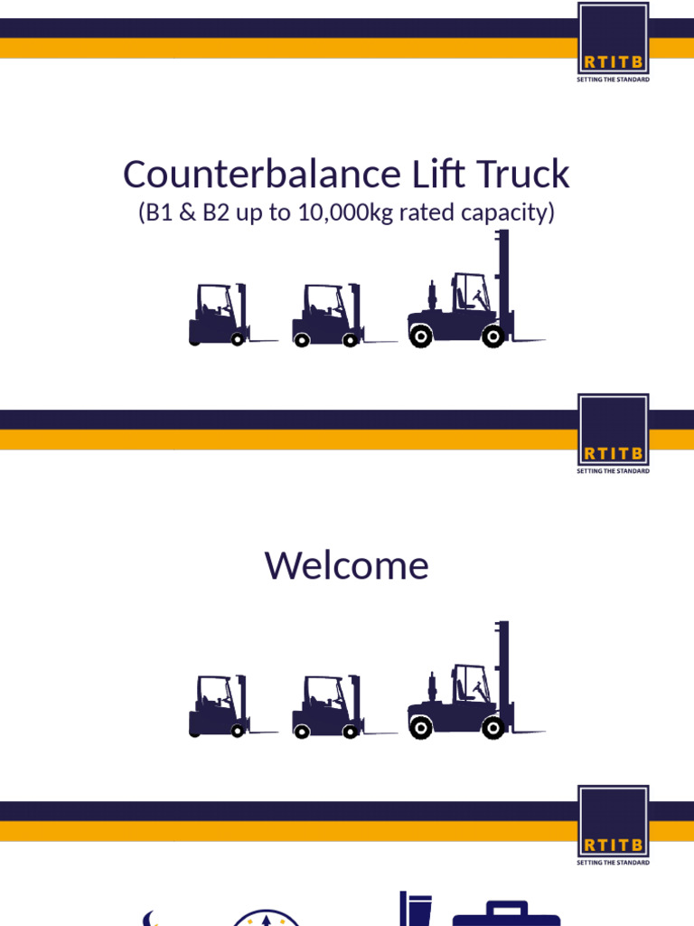 Counterbalance Lift Truck Training Guide | PDF | Forklift | Technology ...