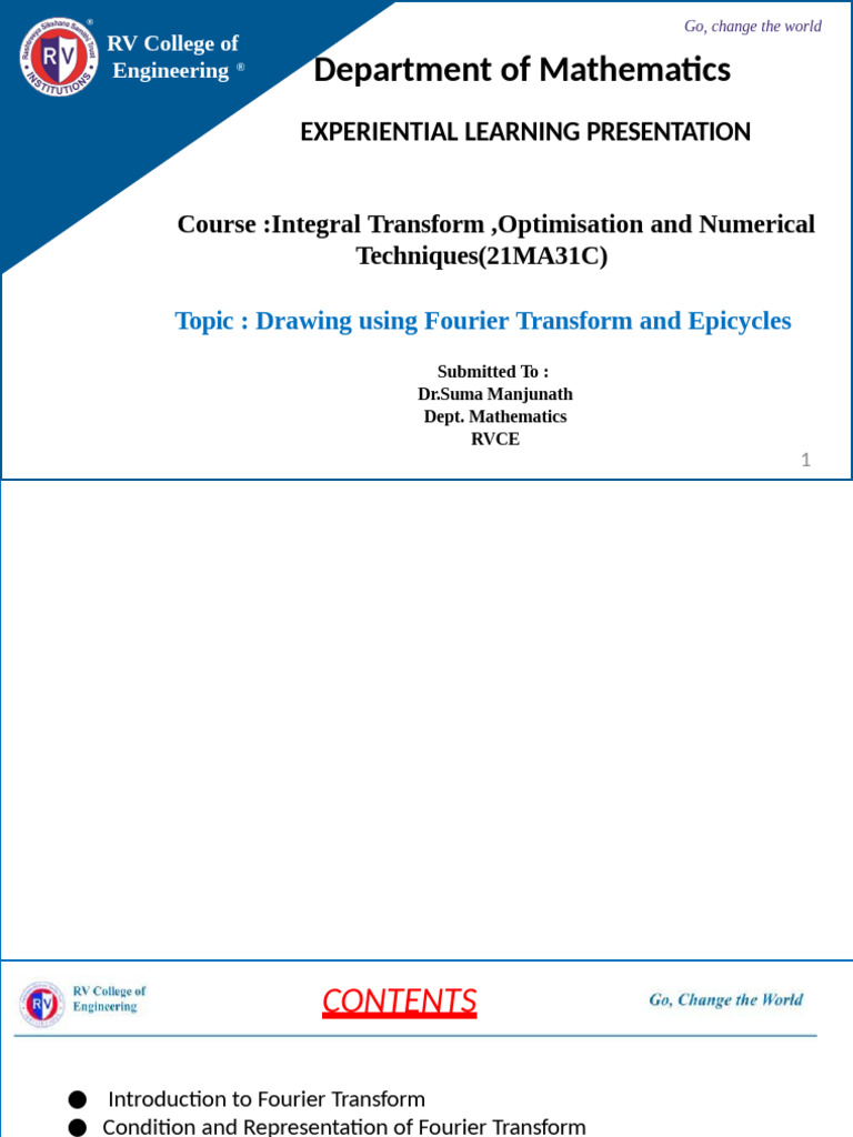 Team 6 - Drawing With Fourier Transform | PDF