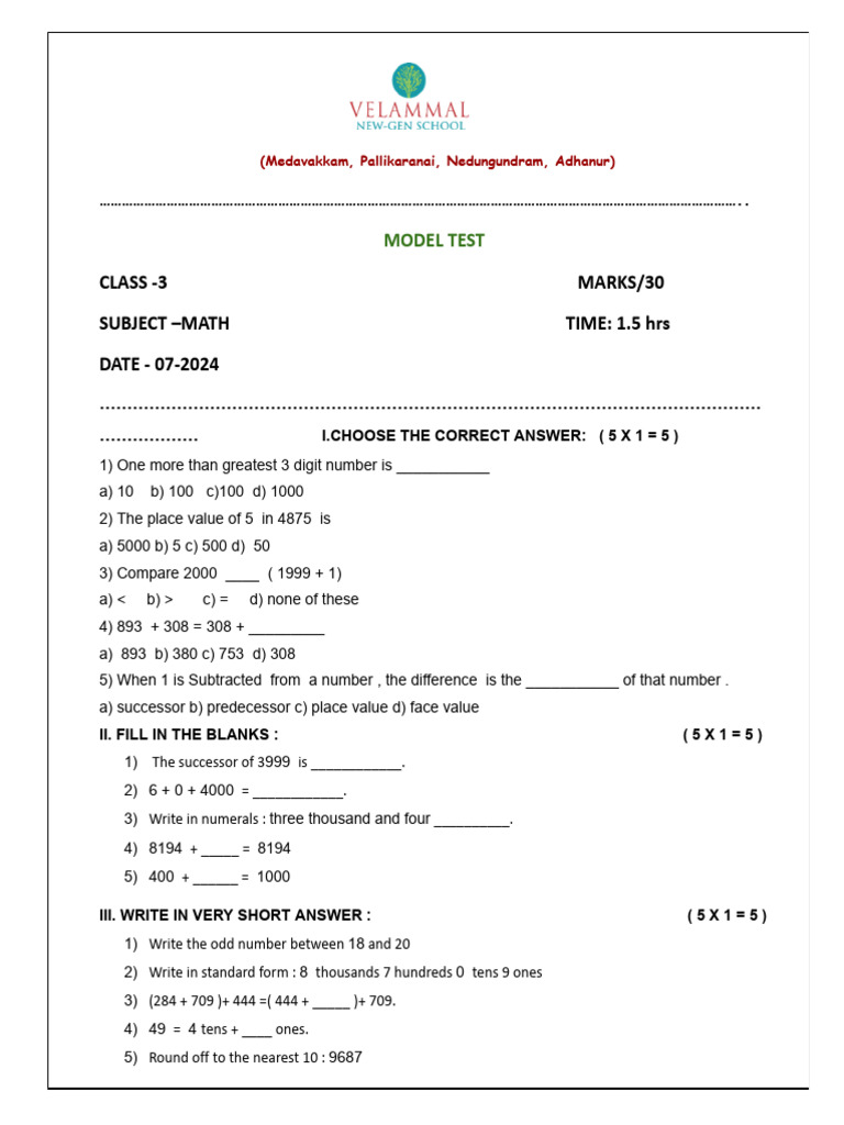 Model Math QP | PDF Model Math QP | PDF