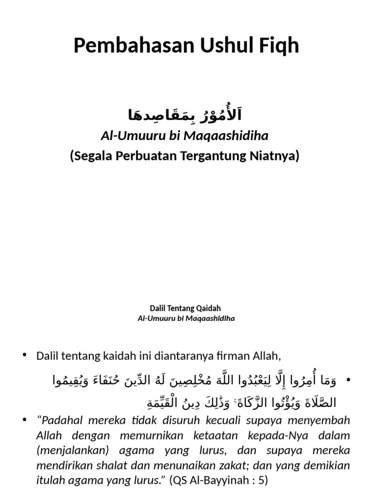 Pembahasan Ushul Fiqh | PDF