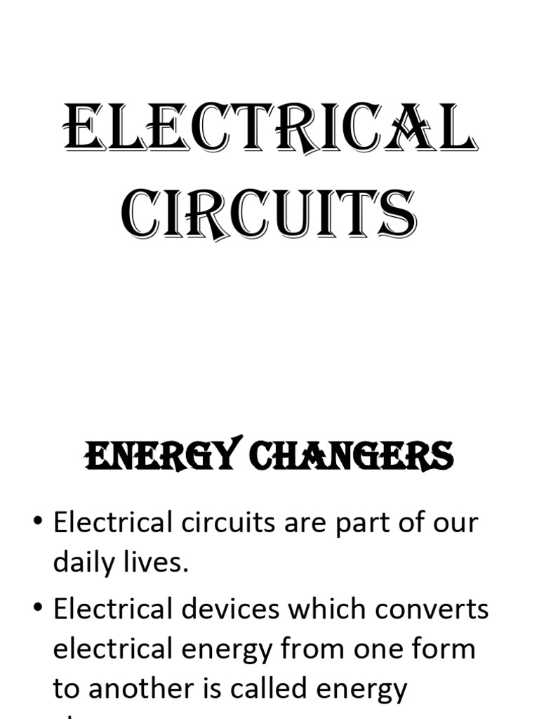 Electrical Circuits NEW | PDF