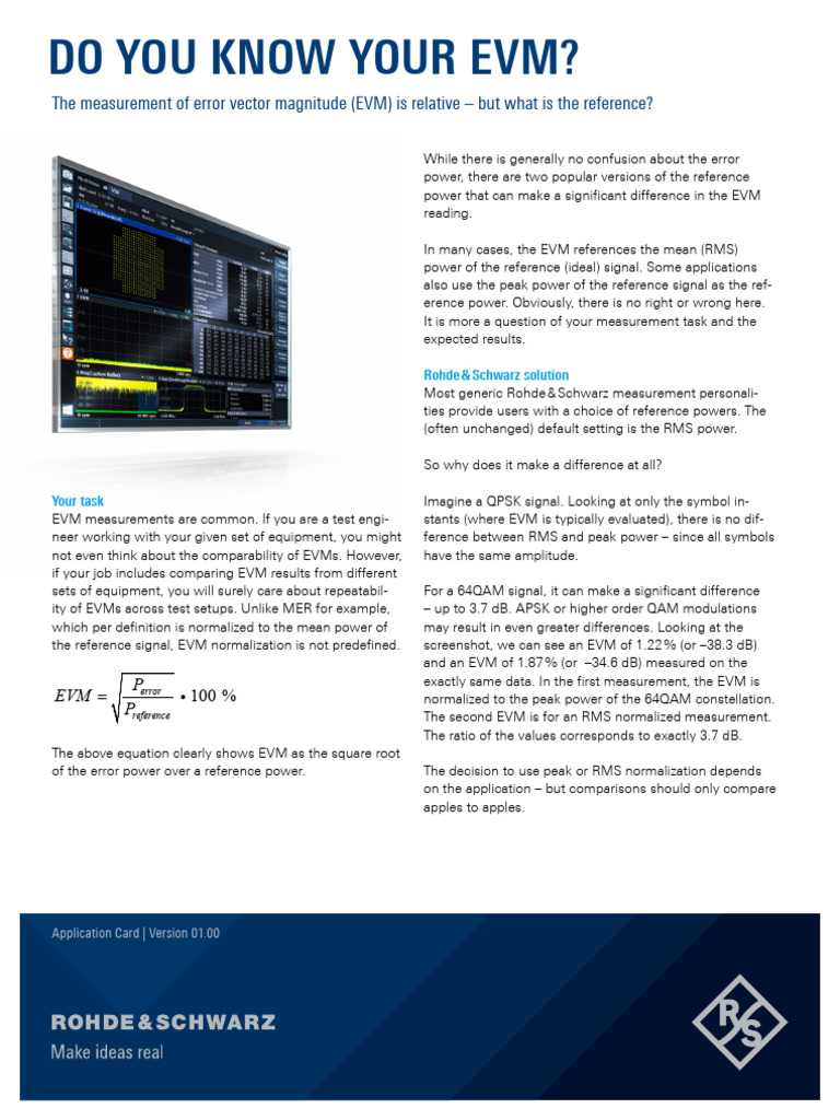 Do You Know Your EVM - Ac - en - 3609 9911 92 - v0100 | PDF