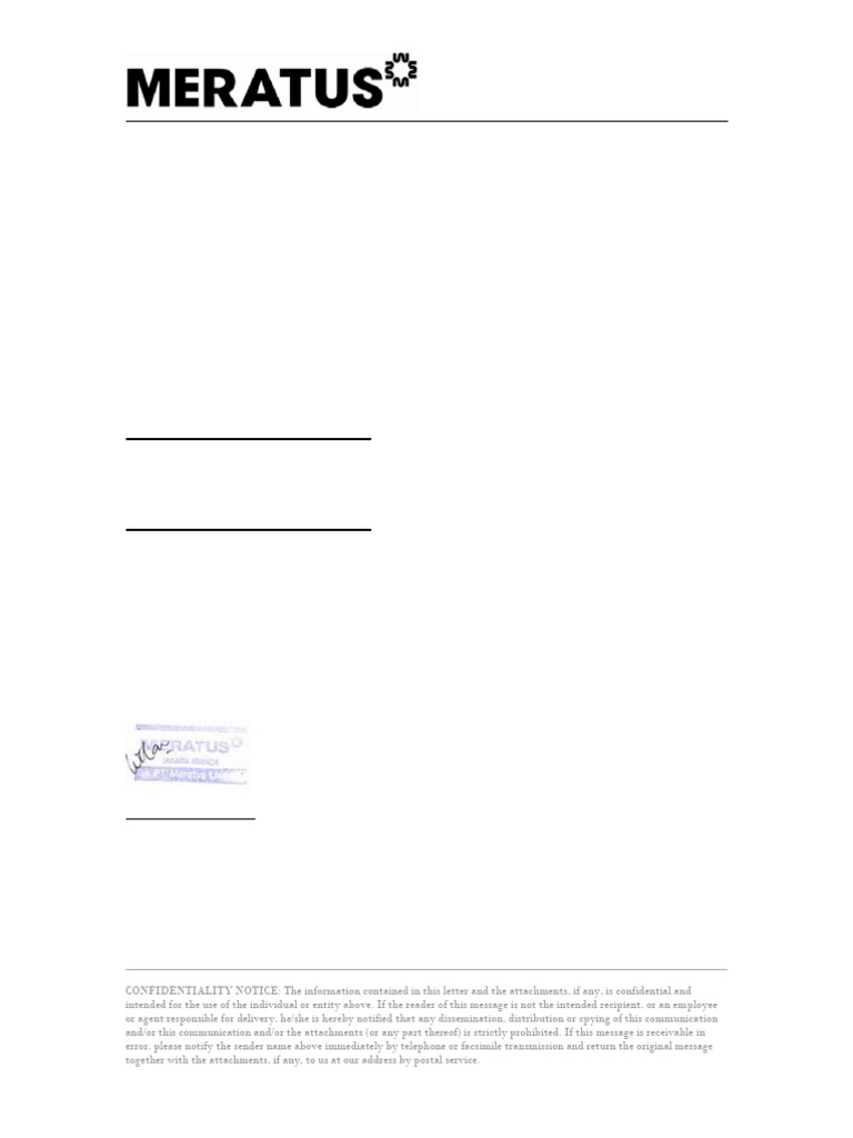 Delay Notice Km. Meratus Medan 1 Ms137n | PDF