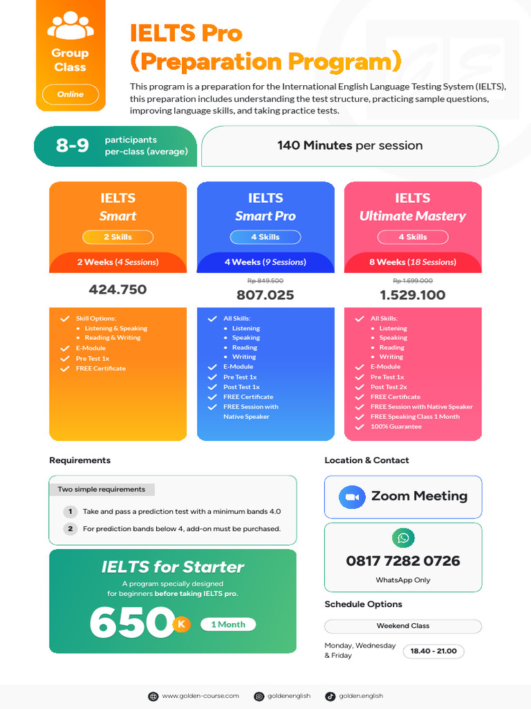 IELTS Pro - GroupOnline | PDF