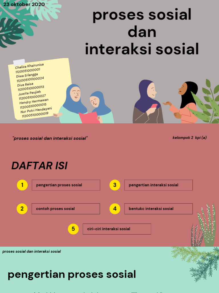 Proses Dan Interaksi Sosial | PDF