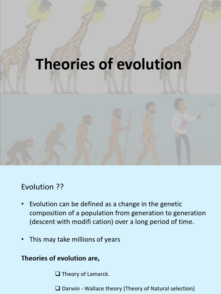 Theories of Evolution | PDF