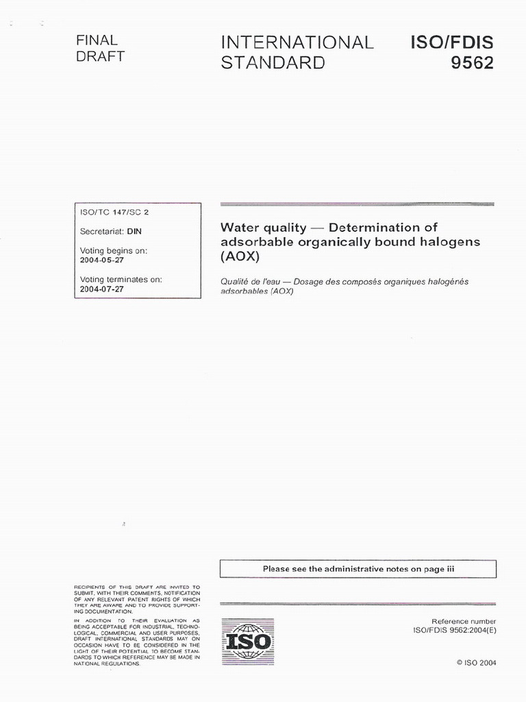 Din en Iso 9562 2004 | PDF