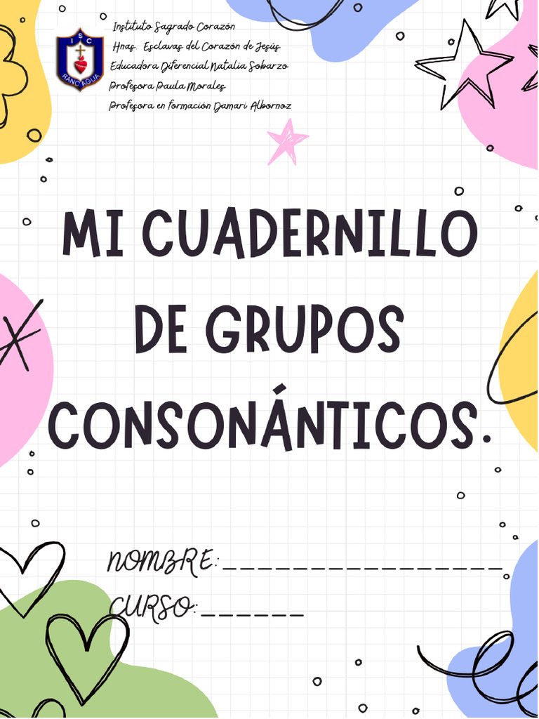 Cuadernillo De Grupos Consonanticos
