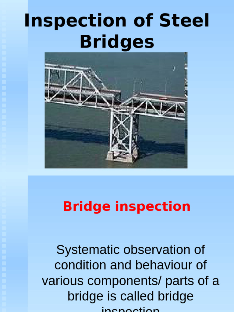 Inspection of Steel Bridges | PDF
