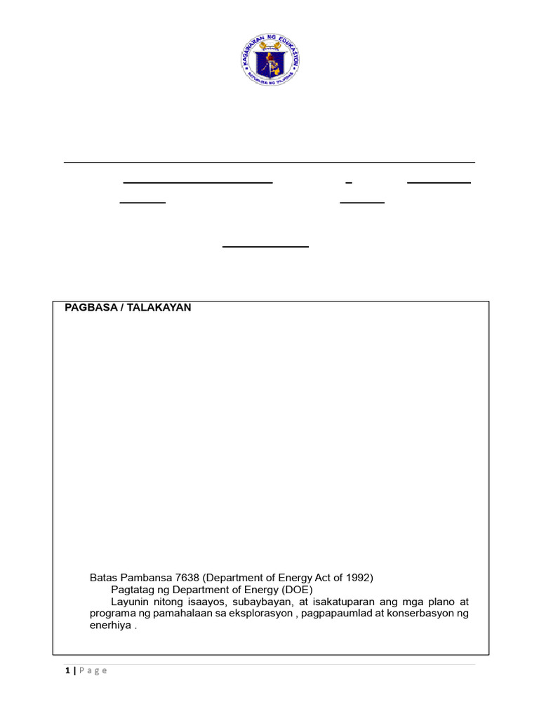 EsP6 SLHT Q3 Week 3 | PDF