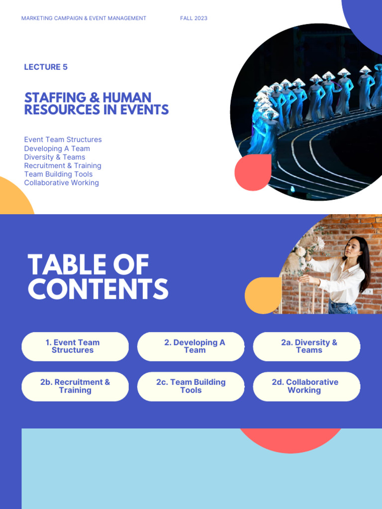 Staffing & Human Resources in Events | PDF
