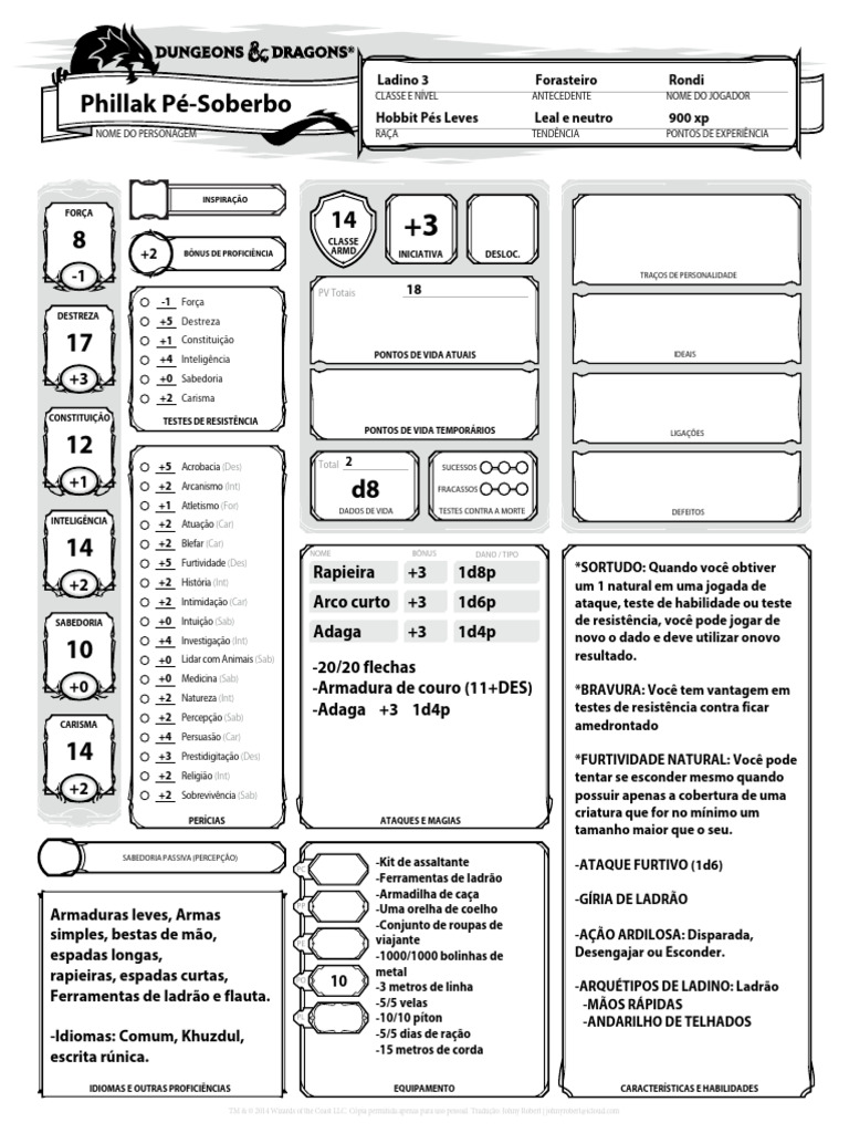 Phillak Pé-Soberbo, O UM ANEL | PDF