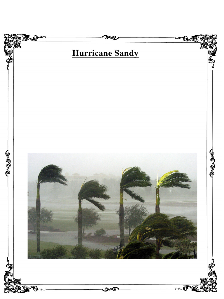 Hurricane Sandy Research | PDF | Tropical Cyclones | Hurricane Sandy