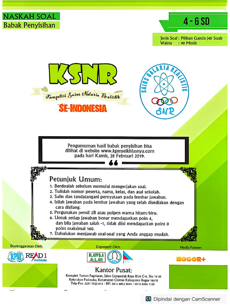 KSNR Kelas 4-6 | PDF