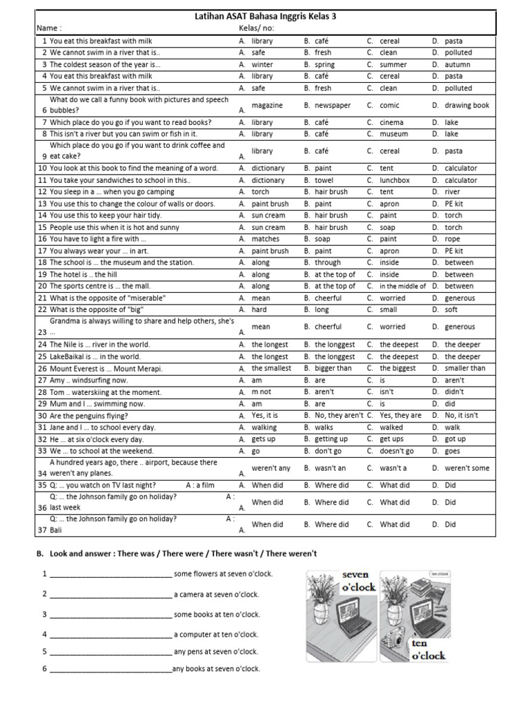 Latihan Asat P3 2023 2024 Pdf