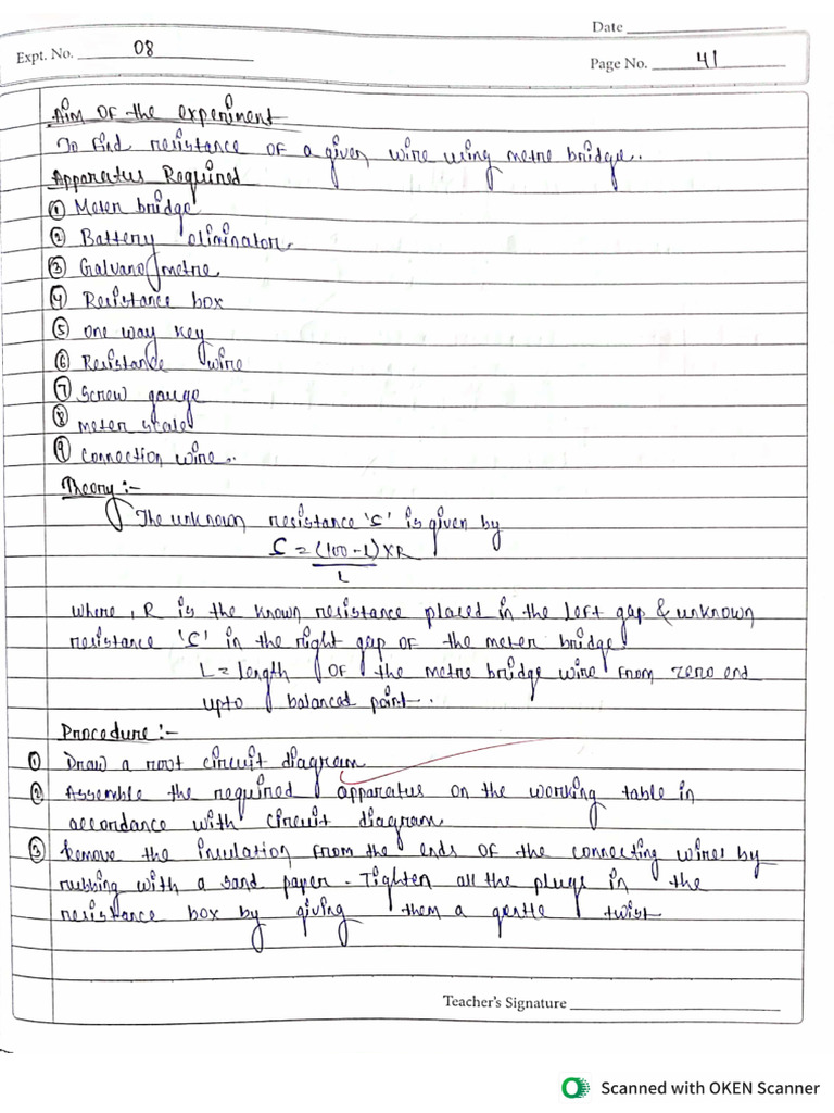 Physics Experiment - 8 | PDF