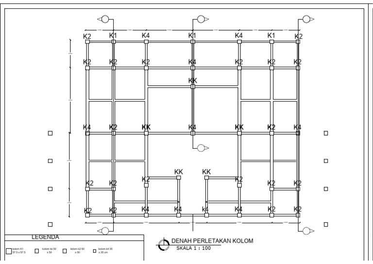 DENAH PERLETAKAN KOLOM | PDF